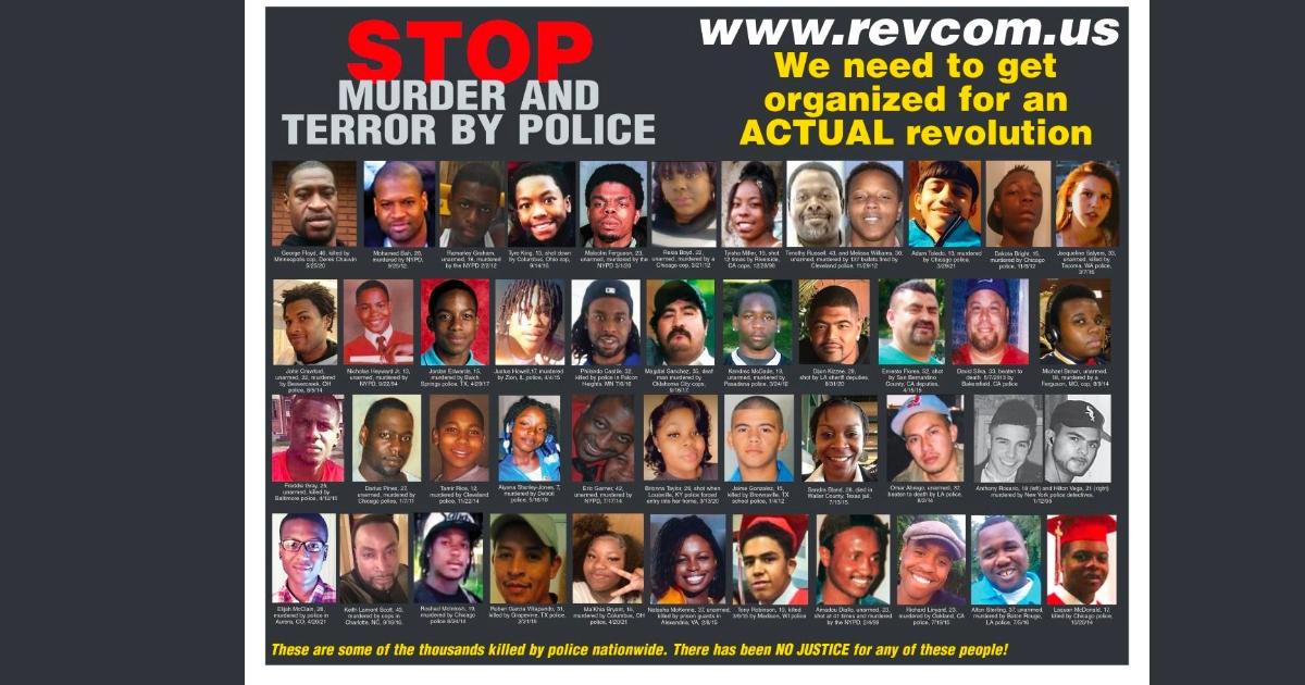 STOP Murder and Terror by Police We Need to Get Organized for an ACTUAL ...