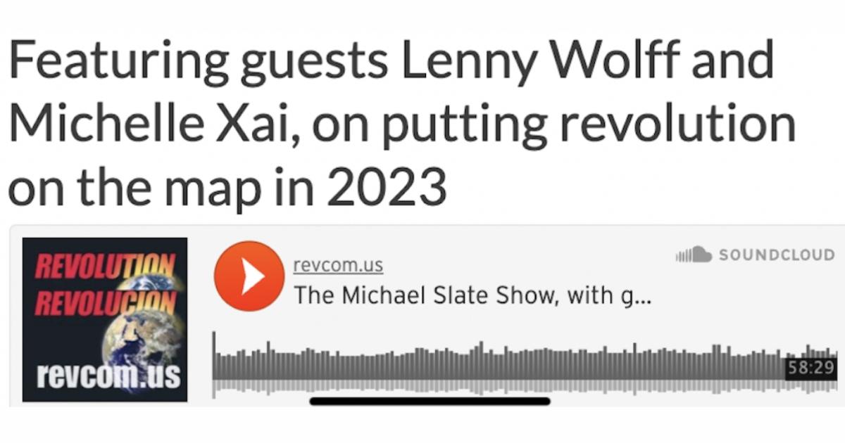 The Michael Slate Show, with guest host Sunsara Taylor, January 6, 2023 ...