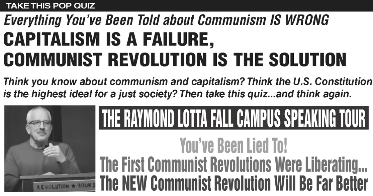 CAPITALISM IS A FAILURE,COMMUNIST REVOLUTION IS THE SOLUTION | revcom.us