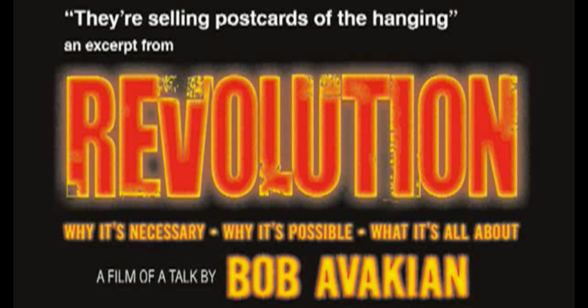 Bob Avakian: They're selling postcards of the hanging | revcom.us
