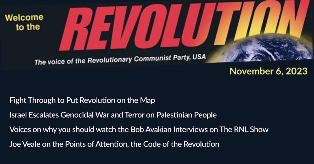 In This Issue… November 6, 2023 | revcom.us