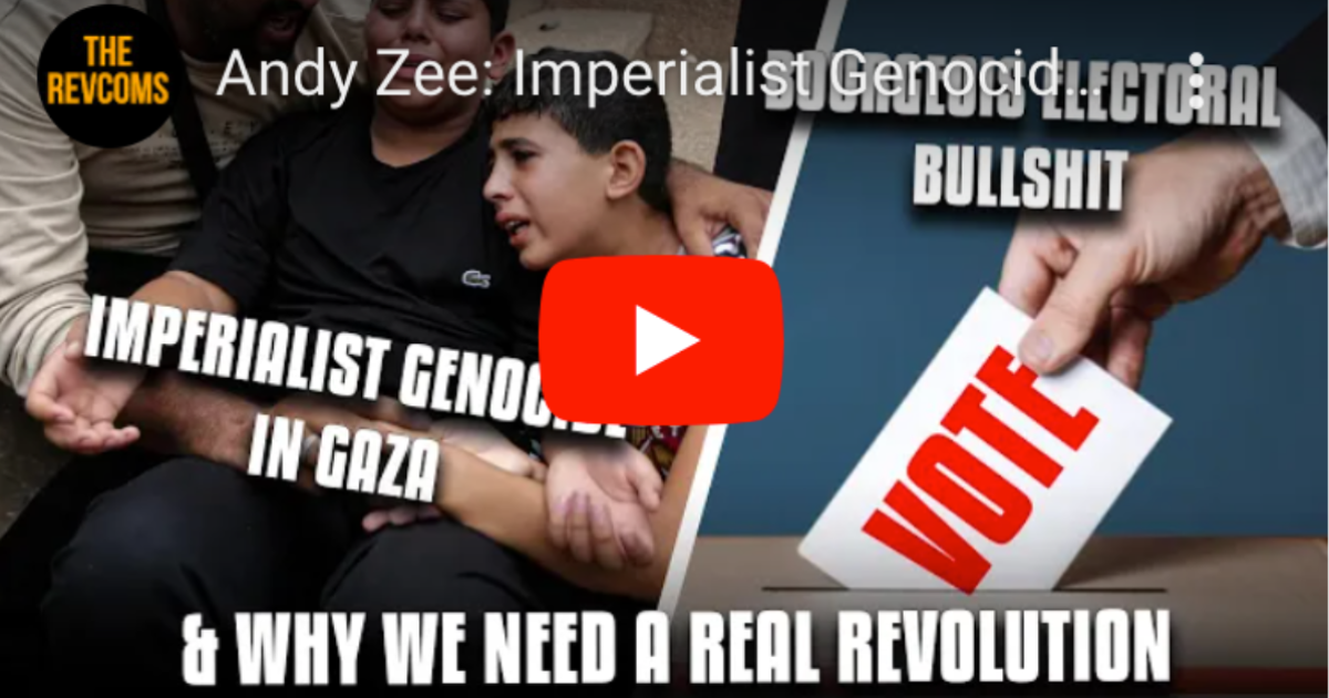 Un comentario de Andy Zee | revcom.us