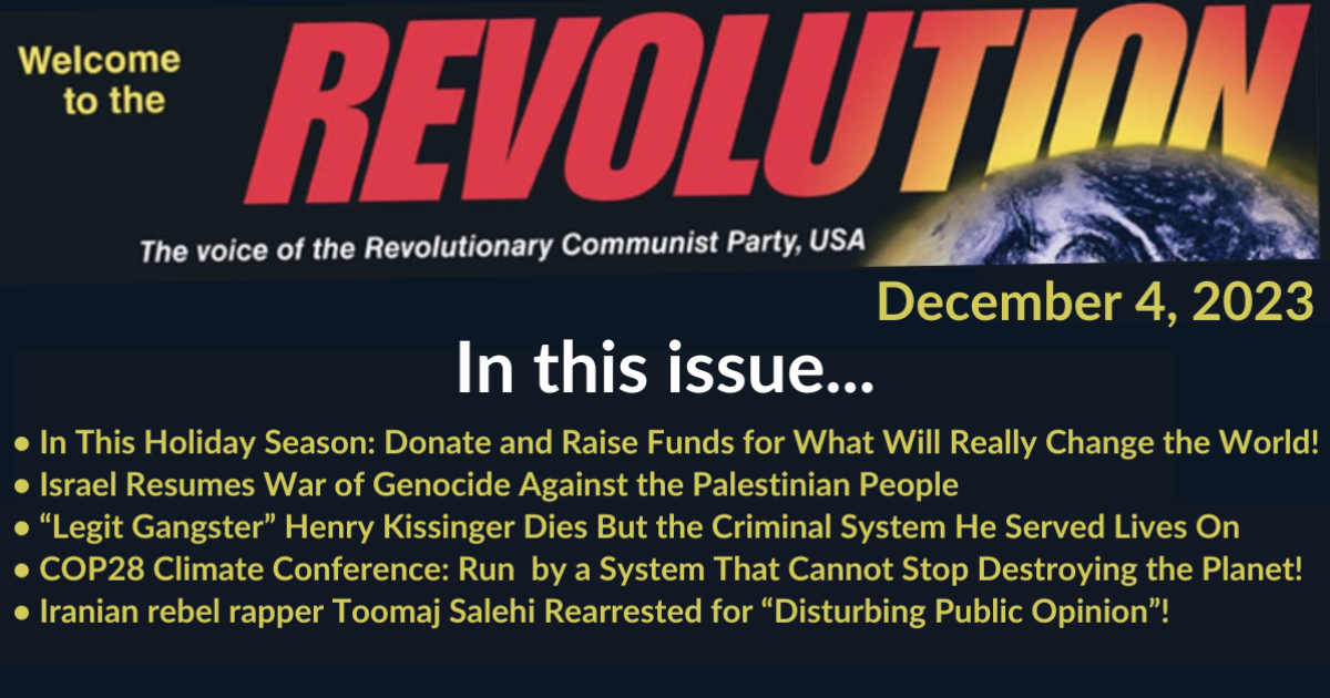 In This Issue… December 4, 2023 | revcom.us