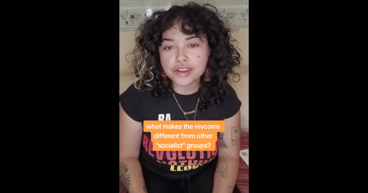 Luna Hernandez: What makes @therevcoms different from all the other socialist groups on campus ...