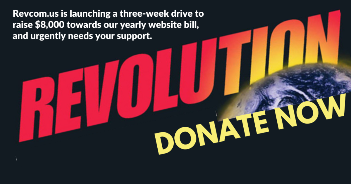 An Urgent Call for Funds for Revcom.us | revcom.us