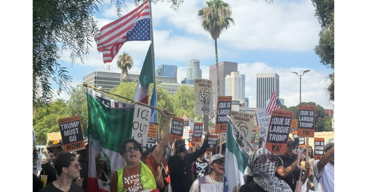 March for Humanity Takes to the Streets in Occupied Los Angeles | revcom.us